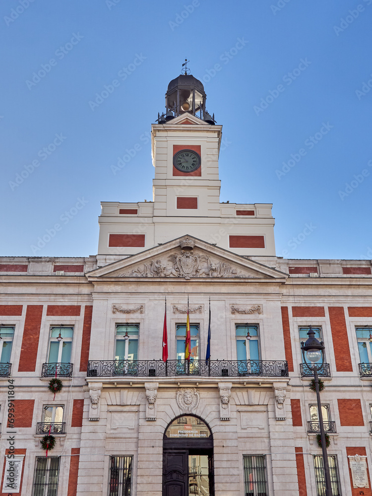 Facade of Casa de Correos building, former post office building and ...
