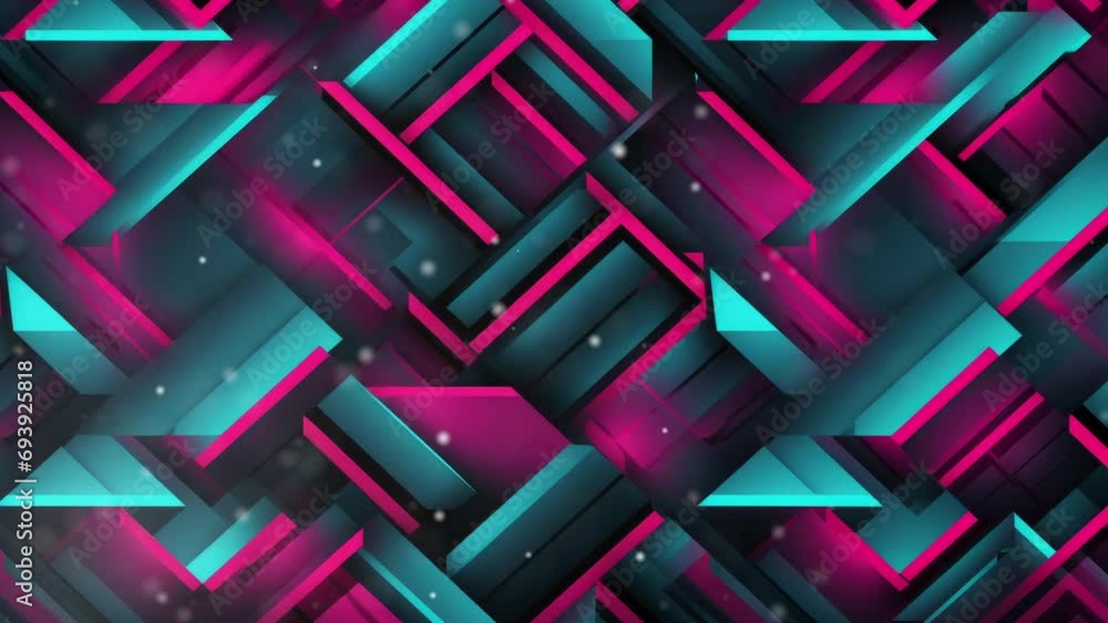 Vidéo Stock Synthwave tech digital synthwave hot pinks and cyan ...