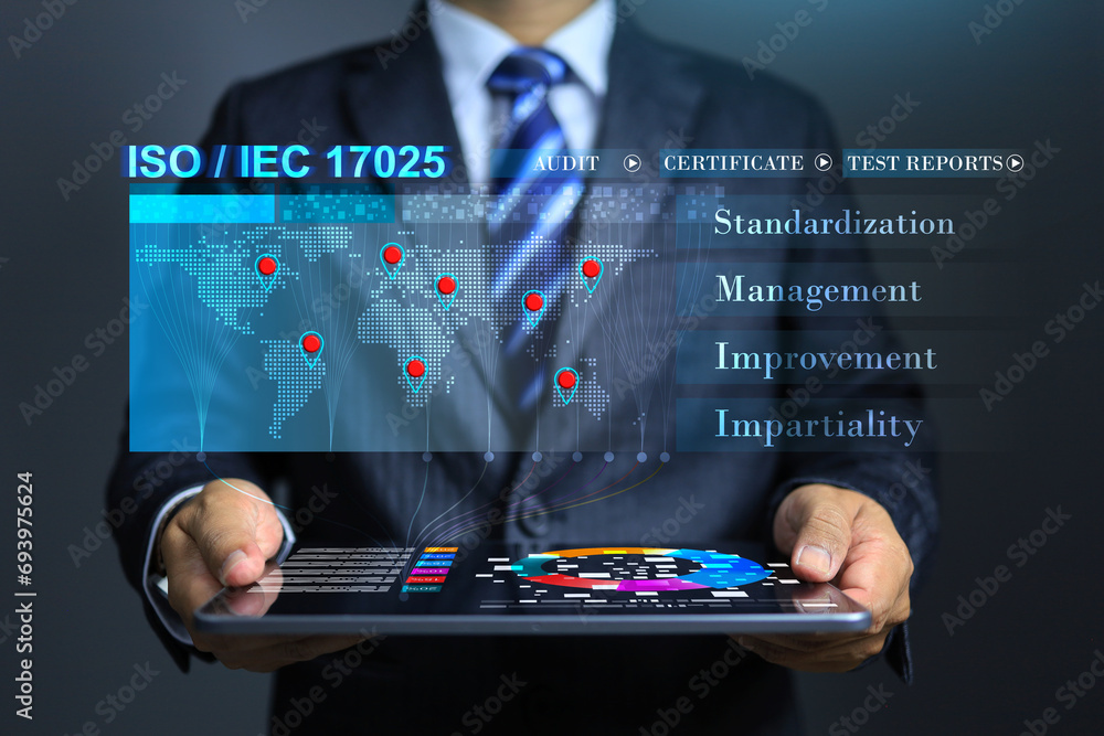 ISO iec 17025 testing and calibration laboratory management concept ...