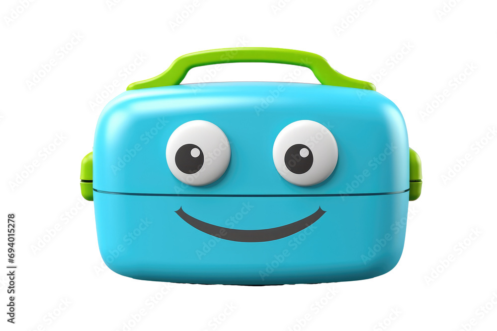 Cartoon Lunch Box with lid, transparent background (PNG) Stock ...