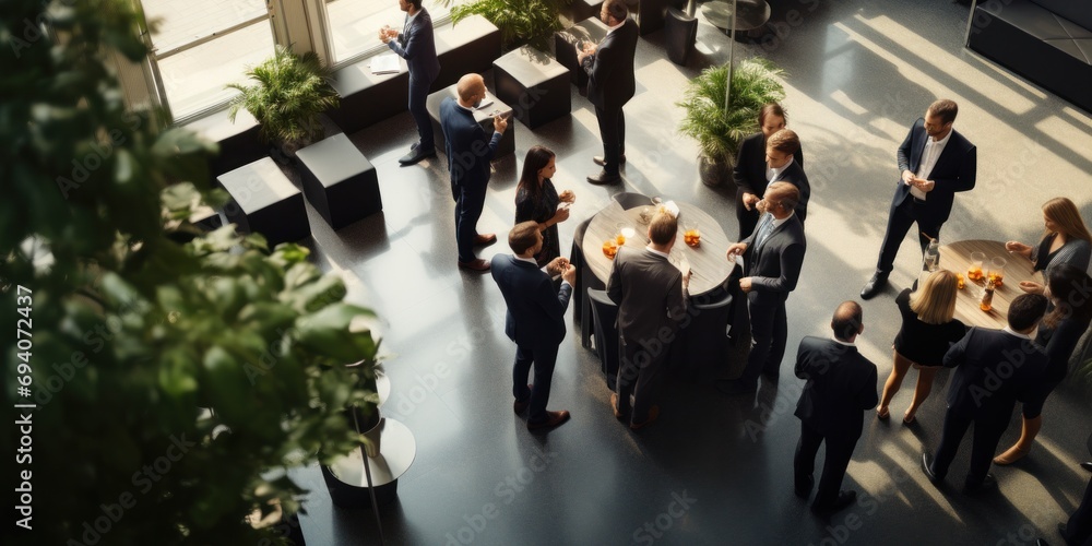 Corporate Event Networking Scene Stock Photo | Adobe Stock
