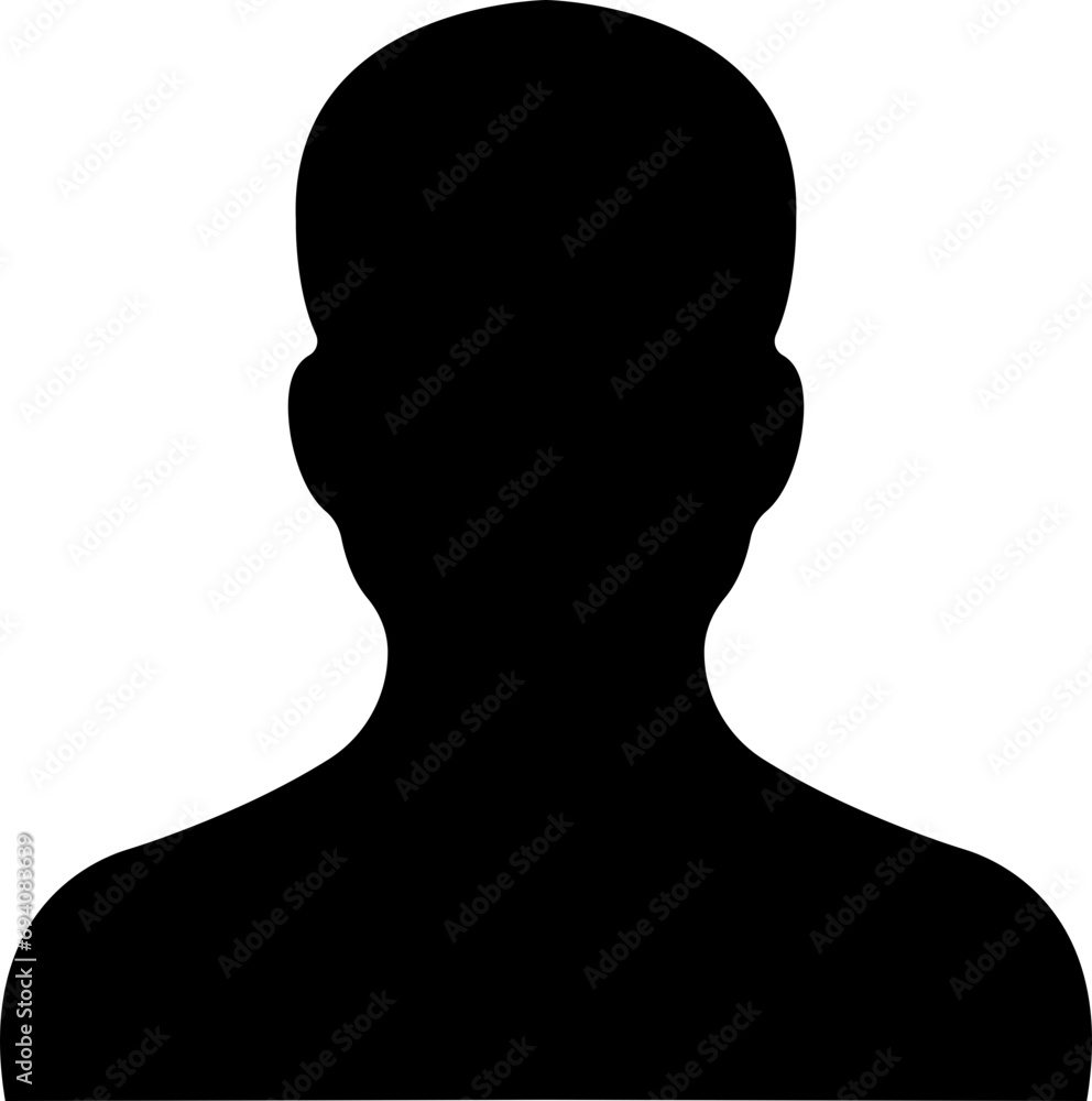 user profile, person icon in flat isolated in transparent background ...