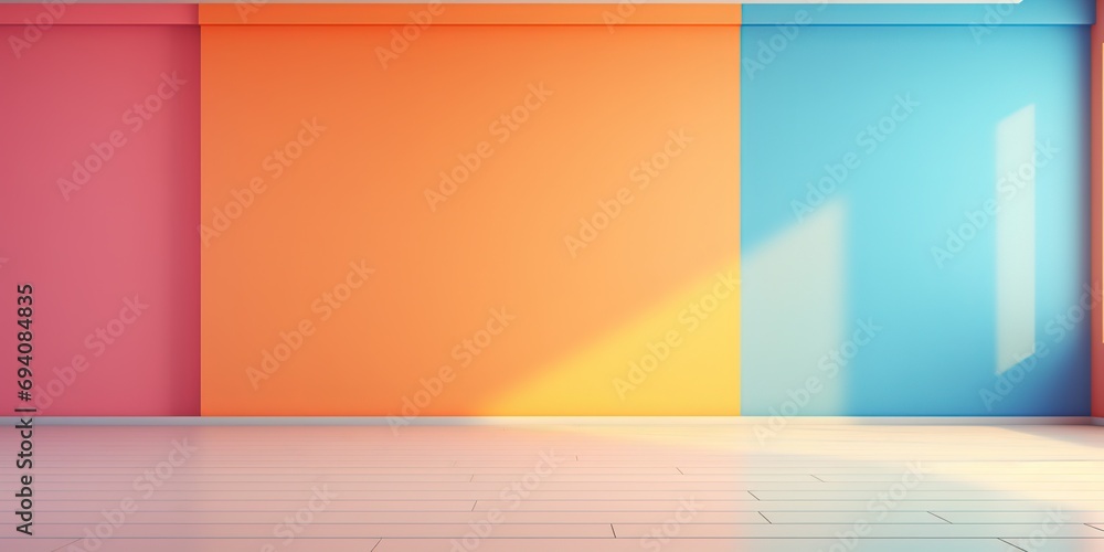 blank clean empty room with natural light from window with hardwood ...