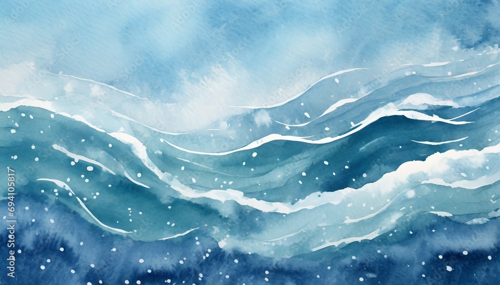 Foto de water snow wavy abstract background for copy space text blue ...