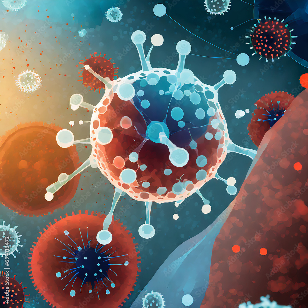 Invisible threat. Understanding microscopic world of viruses epidemics and contagious diseases ...