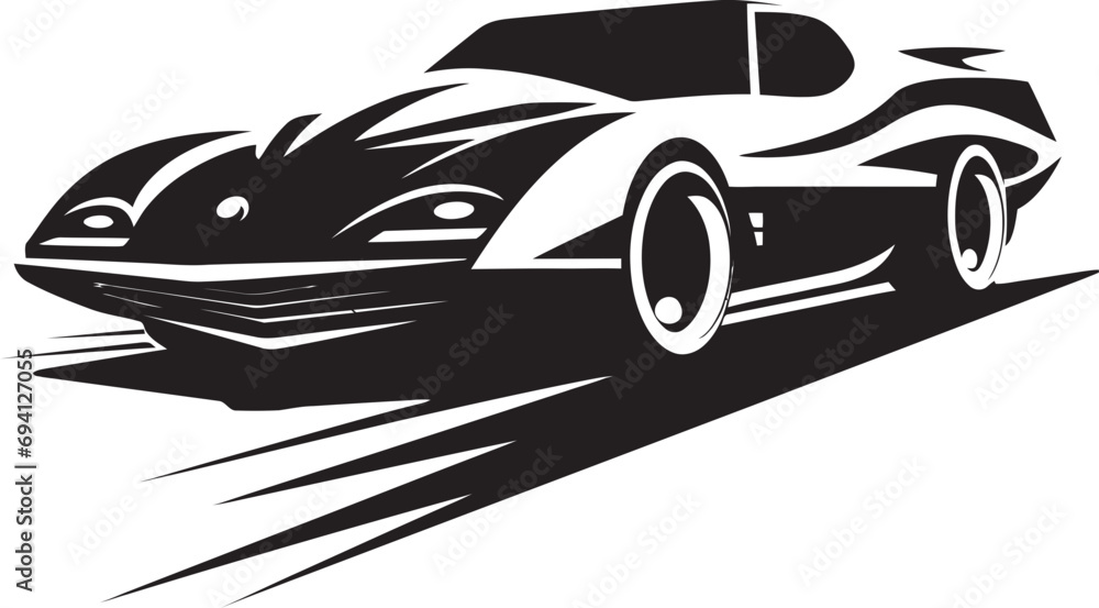 Dynamic Sports Car Symbol Logo Icon Design Velocity in Motion Sports ...