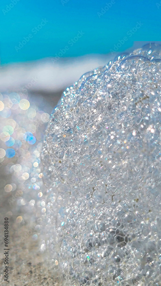 Water and bubbles, beach Original photo by Christy Mandeville, Sand Key ...