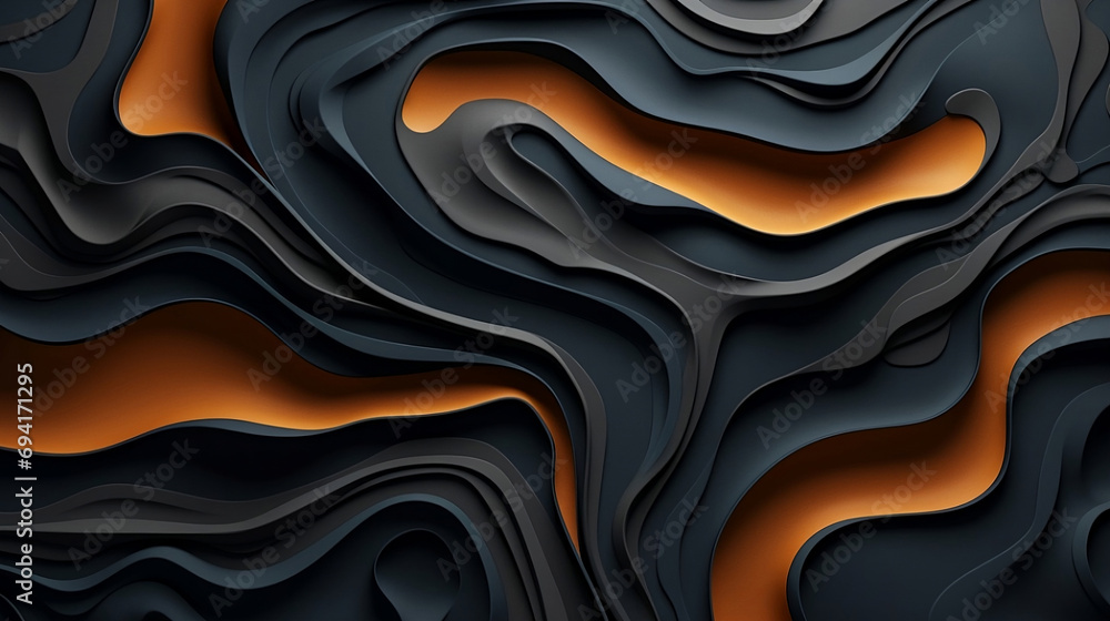 Matte leather background paper design, in the style of wavy lines and ...