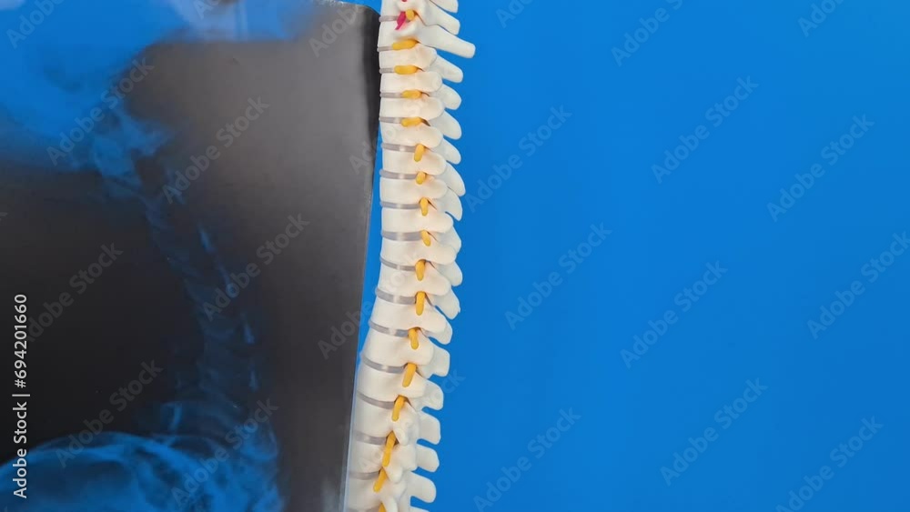 Model of human spine anatomy and diseases and diseases of spinal cord ...