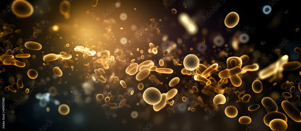 Microscopic view of bacteria 3d illustration Legionella pneumophila ...