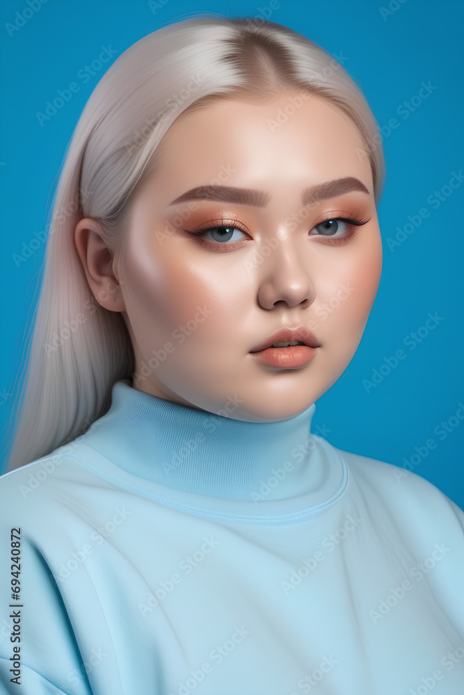 Russian plus size model Wearing Makeup with clean skinned , Russian ...