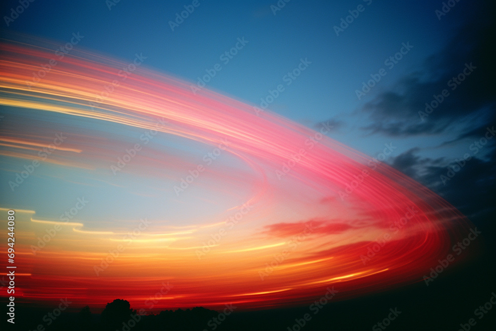 Abstract patterns of a circumhorizontal arc, commonly known as a fire ...