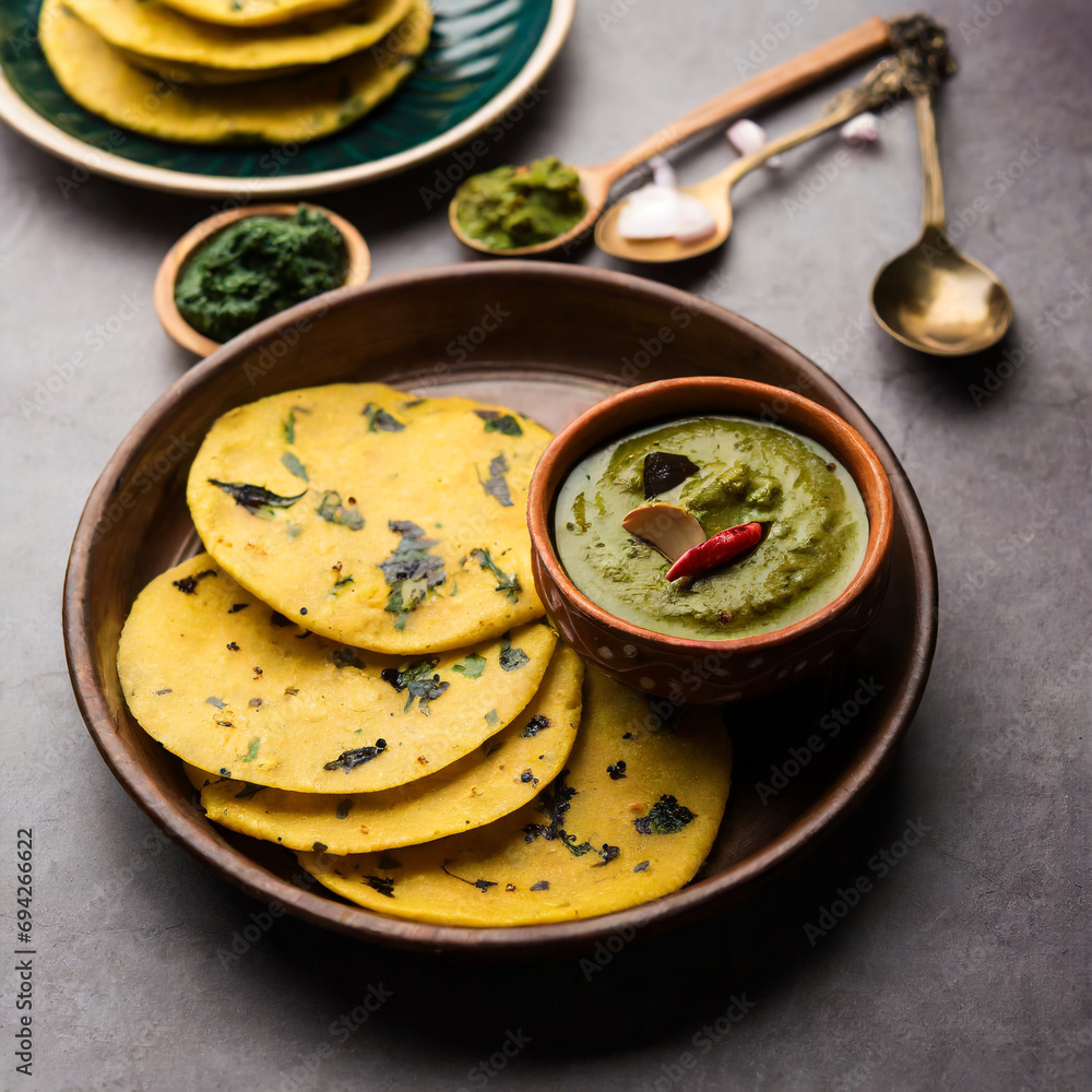 makki di roti with sarson ka saag, popular punjabi main course recipe ...