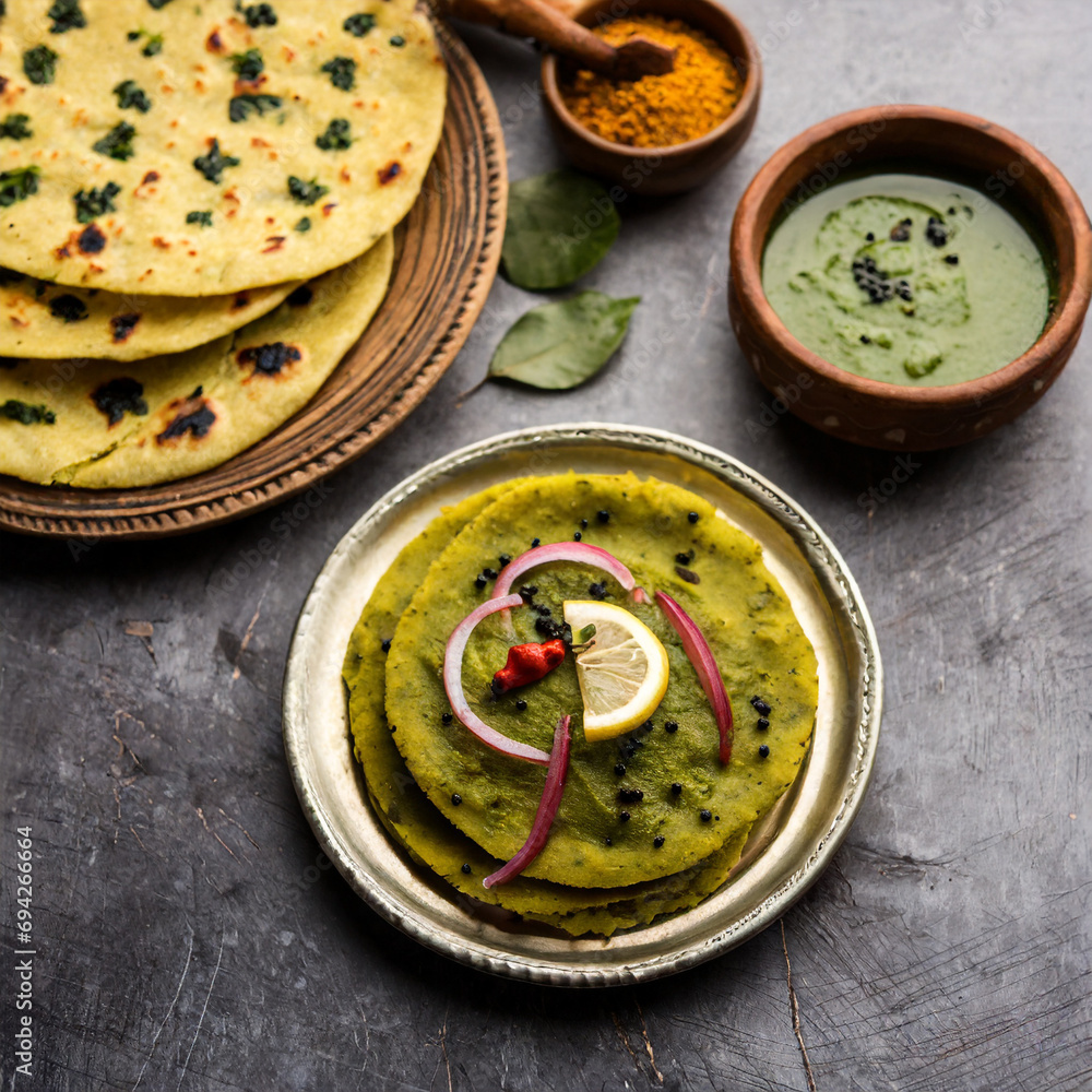makki di roti with sarson ka saag, popular punjabi main course recipe ...