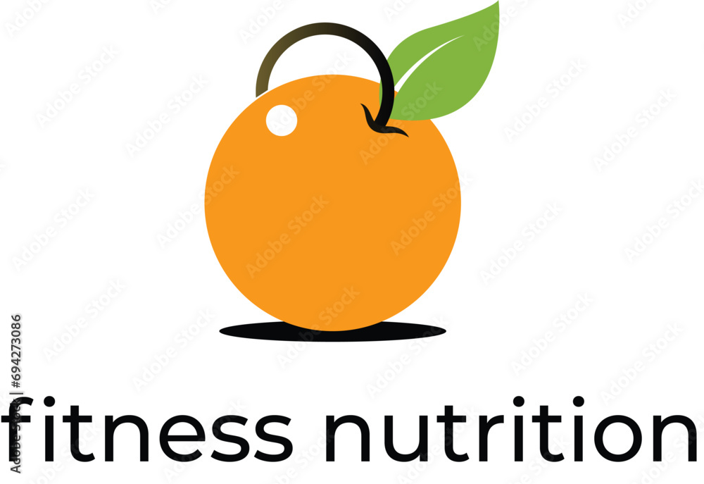 fitness nutrition logo design. fitness healthy food logo., Sports ...