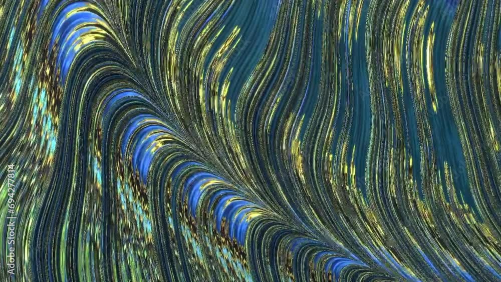 Luxury gold and blue liquid color flow line in wave texture. Modern ...