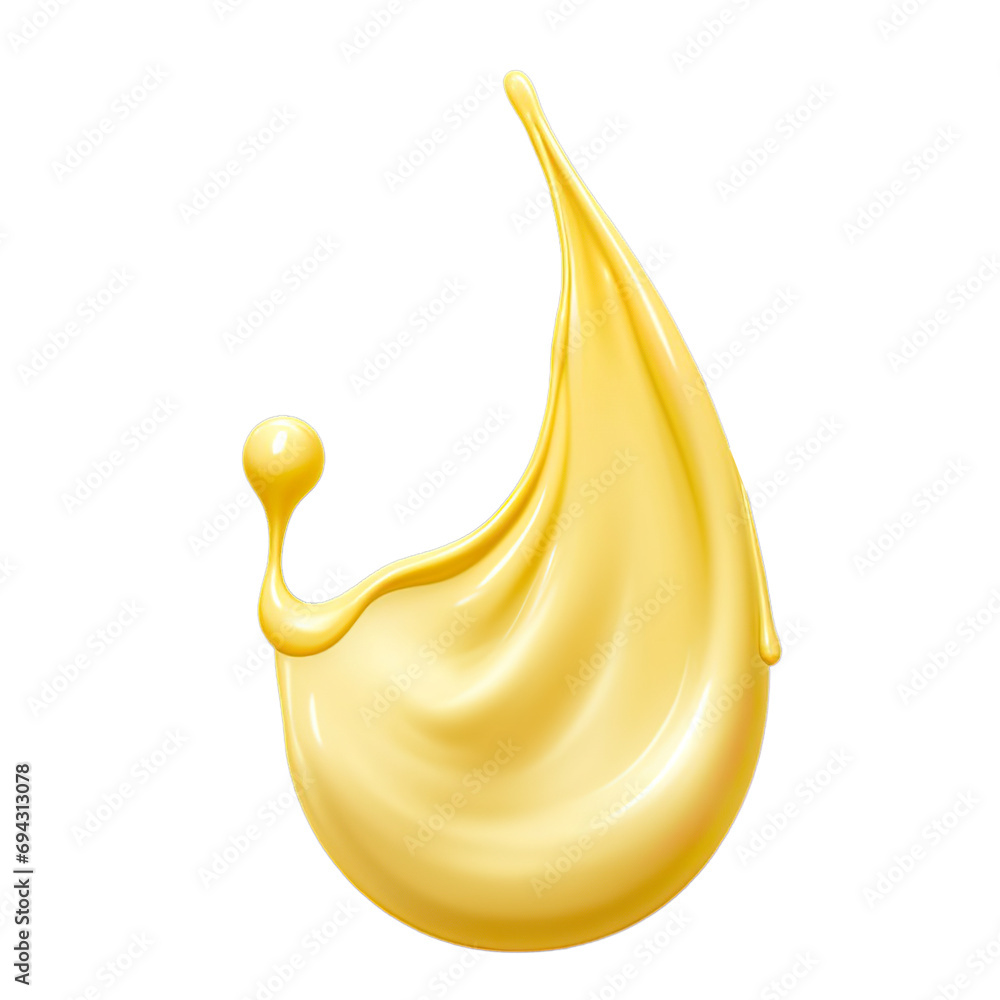 mayonnaise drizzle indulgence creamy drop isolated on transparent ...