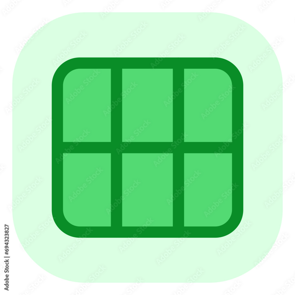 Editable vector table grid view icon. Part of a big icon set family ...