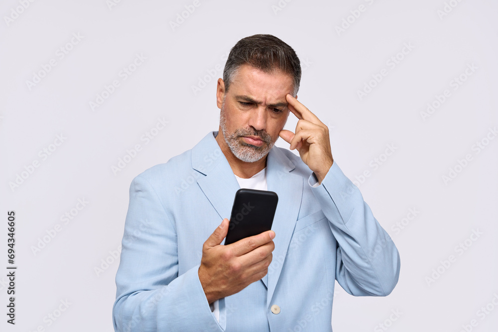 Confused middle aged business man, older professional businessman ... Confused middle aged business man, older professional businessman ...