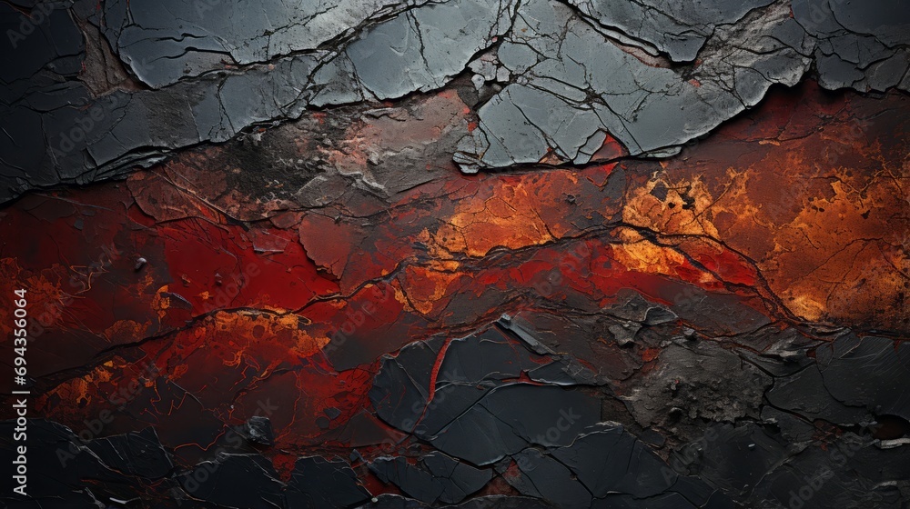 A rugged terrain captured in a single shot, showcasing the intricate ...