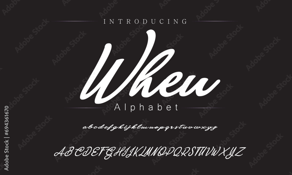 Whew signature Font Calligraphy Logotype Script Brush Font Type Font ...