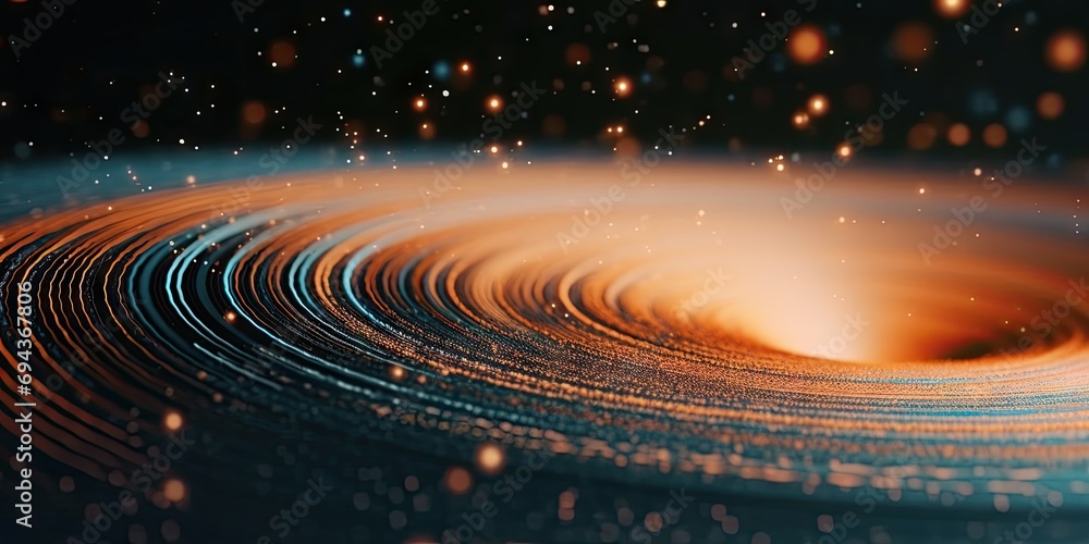 Captivating illustration depicts abstract representation of cosmic ...