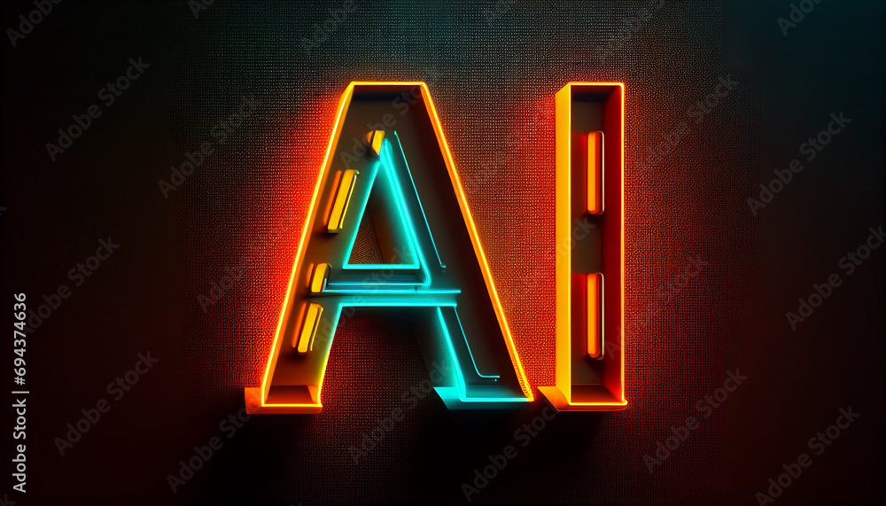 3d letter a with lights, Alphabet neon letters single with clean and ...