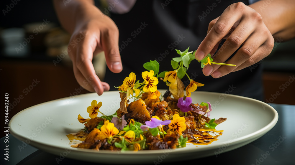 Foto de A chef showcases a modern twist on the classic Filipino Adobo ...