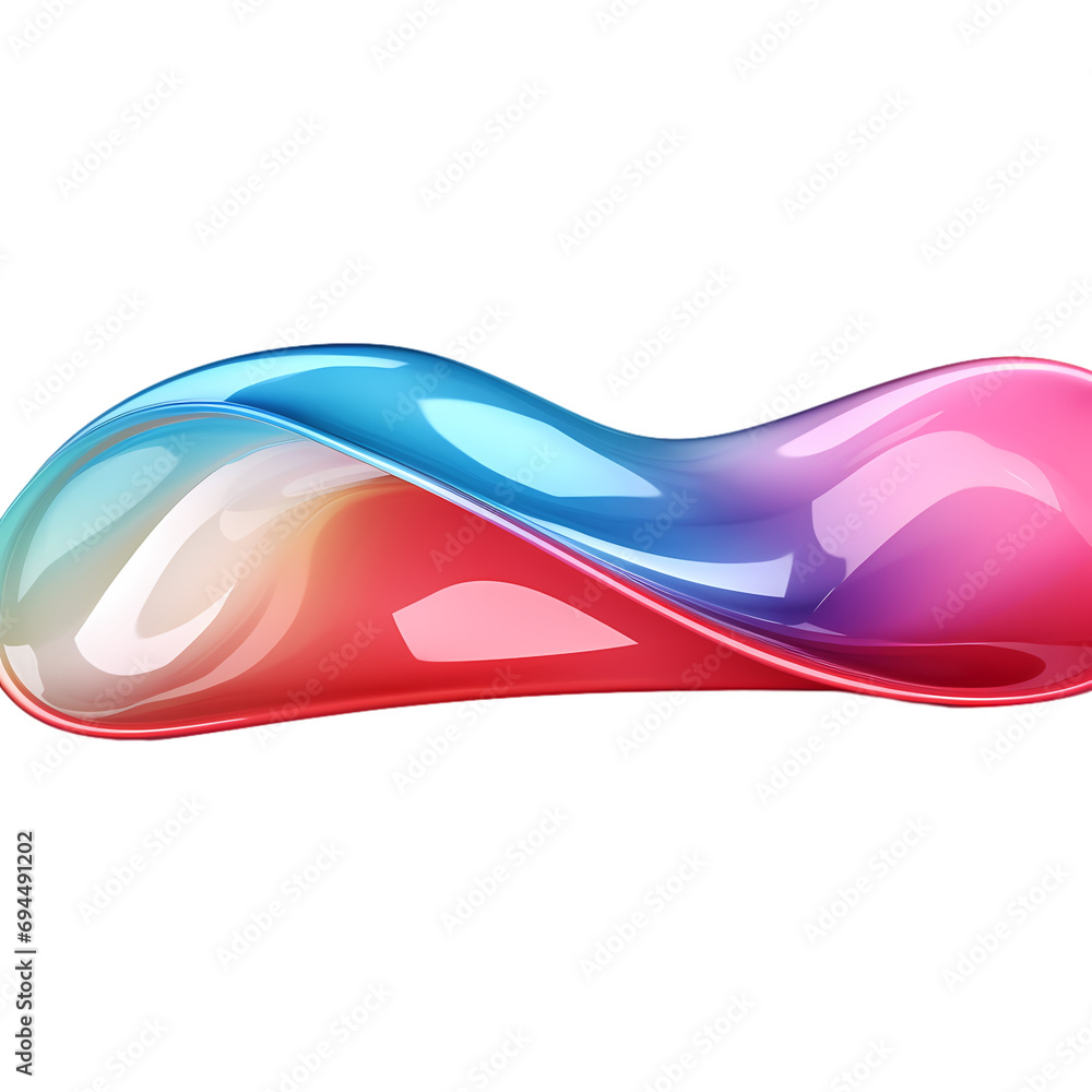 Isolated light colored transverse wave shape on transparent background ...