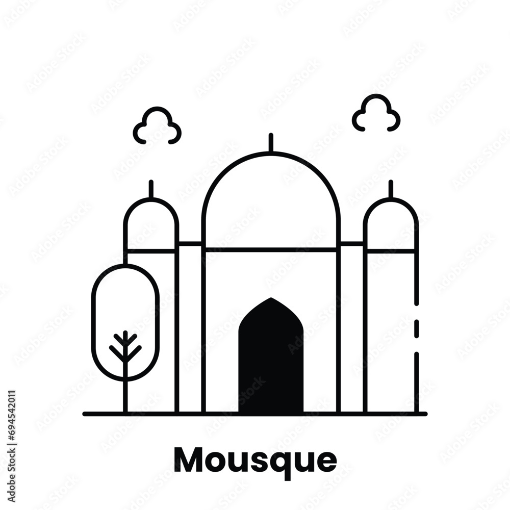 Mosque, icon, prayer, spirituality, faith, architecture, design ...