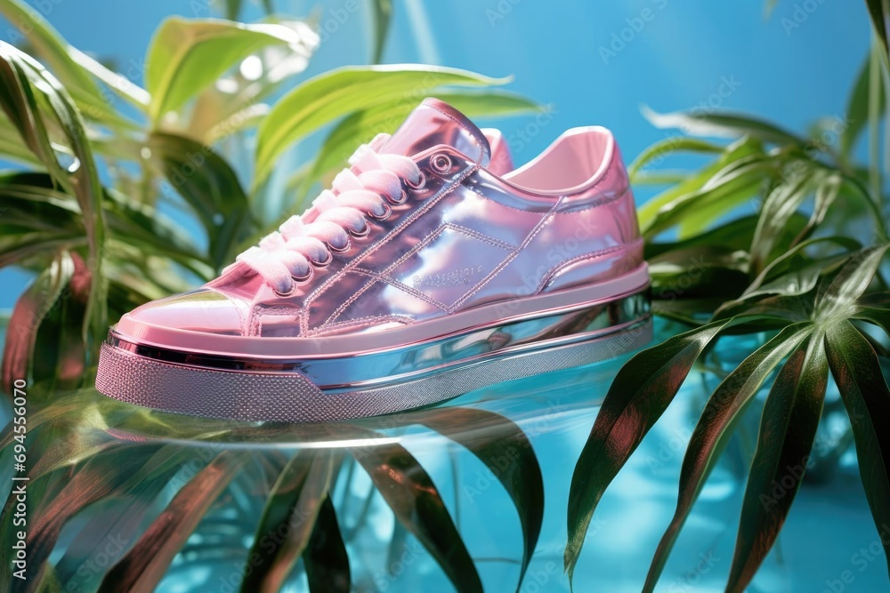 Cool sports shoe illustration, fashion store landing page concept ...