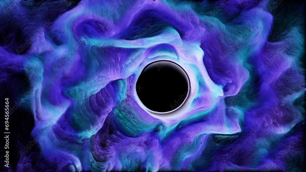 Vidéo Stock Blue expanding magical vortex VFX animation element ...