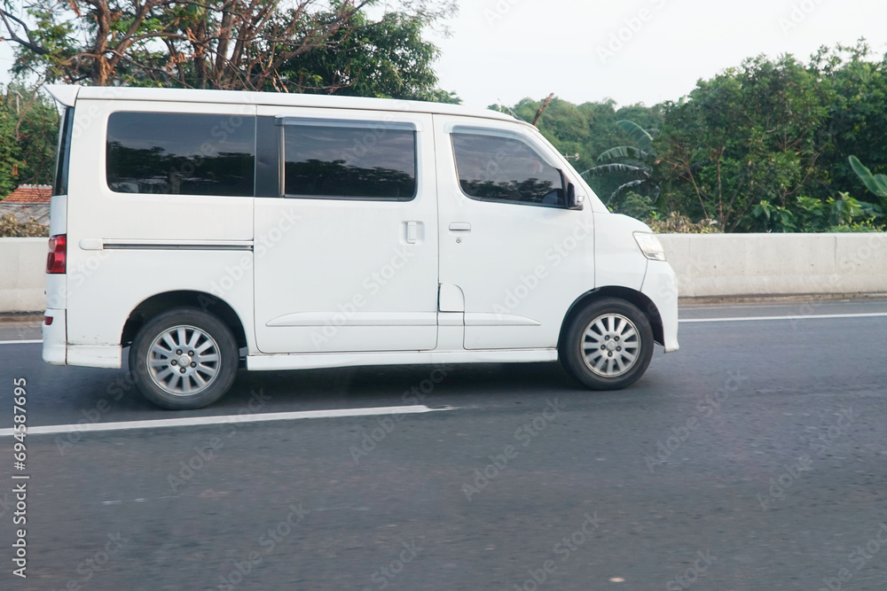 Daihatsu Luxio X in highway Outer ring Road, Jakarta, Indonesia. Stock ...