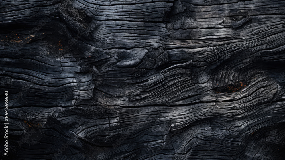 Burned wood texture background, charred black timber. Abstract pattern ...