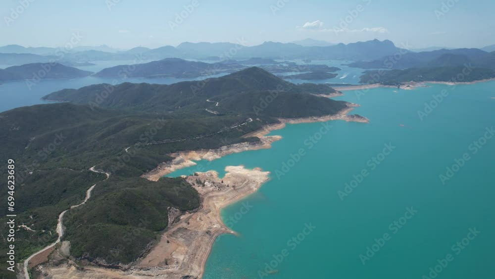 High Island Reservoir East Dam in Sai Kung Hong Kong Global Geopark ,is ...