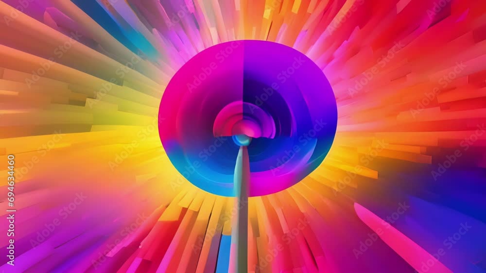 A colorful spectrum of emotions radiating from a central point and ...