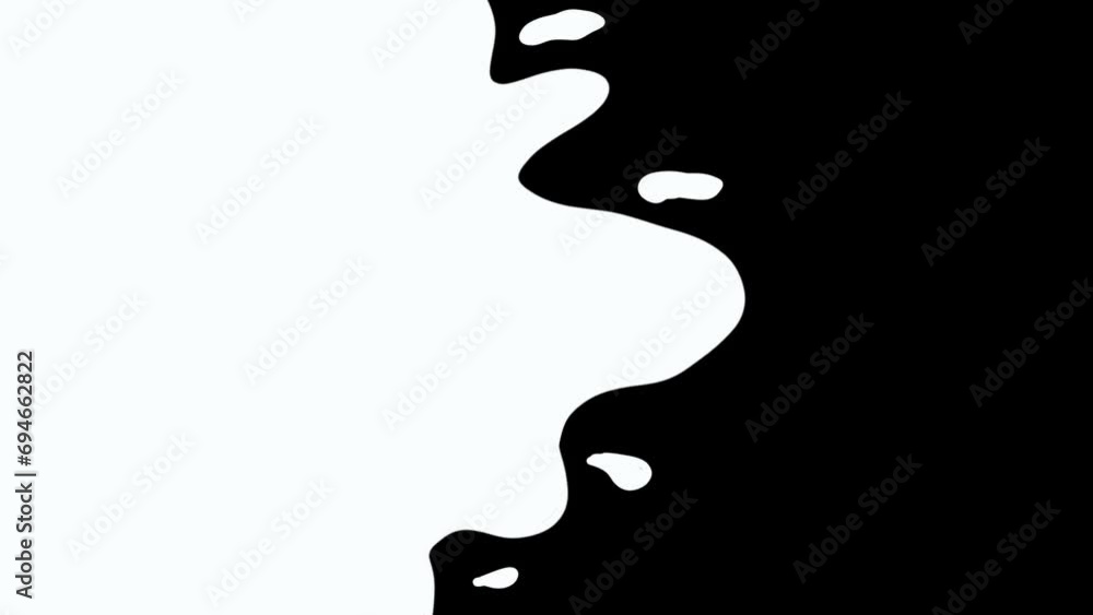 Water Splash Transitions Cartoon Animation Hand Drawn. Transitions Motion Graphics 4K resolution ...