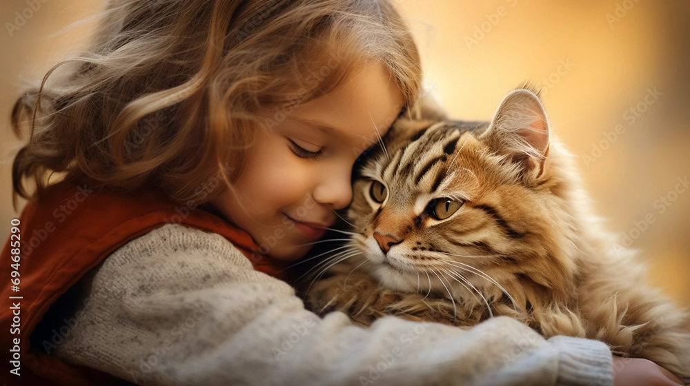 copy space, stockphoto, realistic, National Love Your Pet Day. Little ...