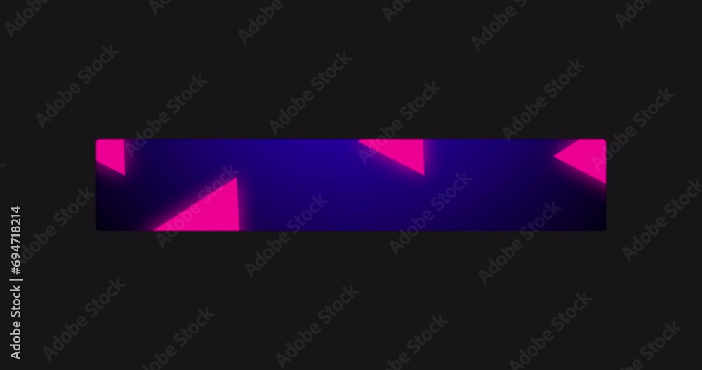 4K cool animated lower third in an alpha channel. Purple-colored lower ...
