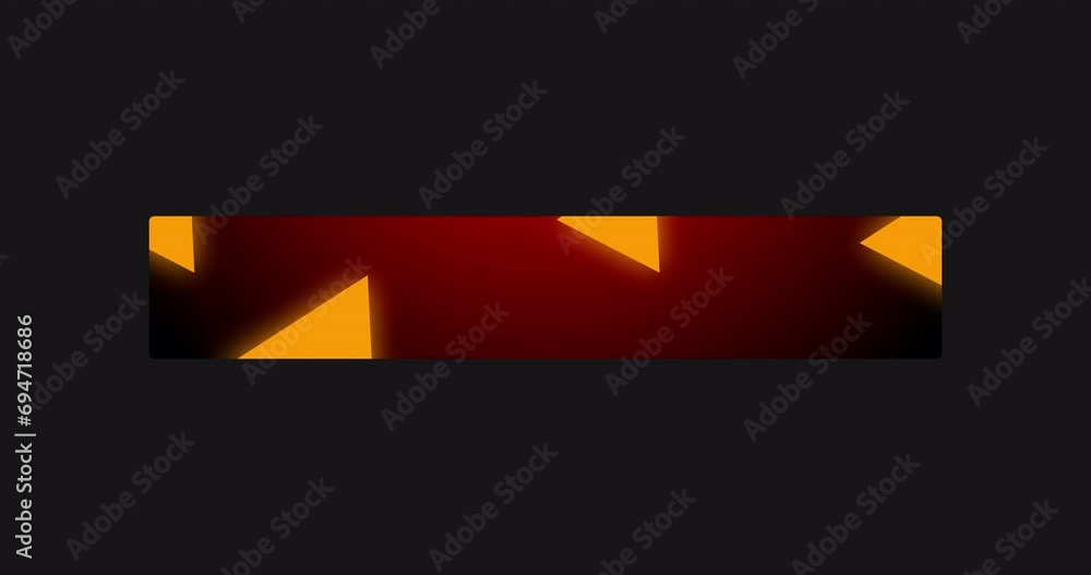 4K cool animated lower third in an alpha channel. Red-colored lower ...