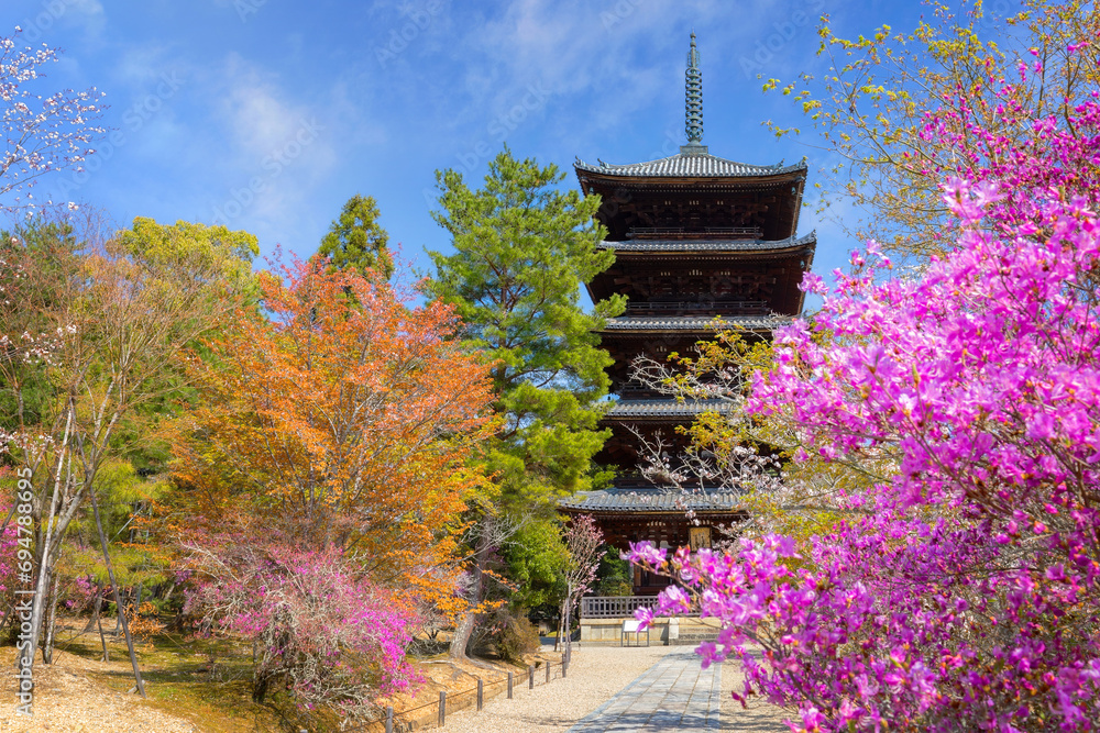 Ninnaji is one of Kyoto's great temples listed as World Heritage Sites ...