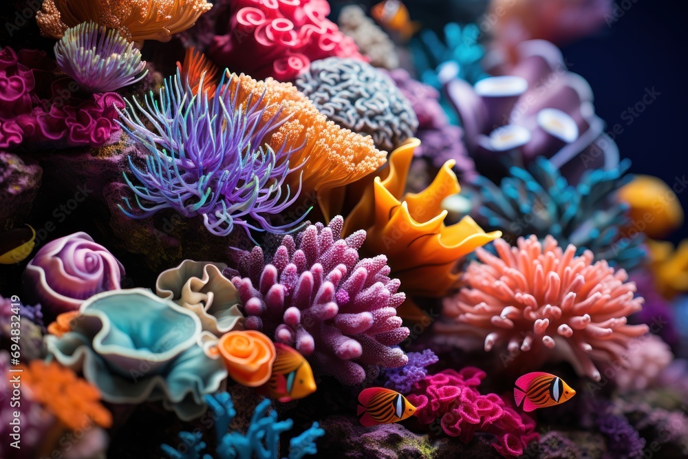 Exploring the kaleidoscope of colors in a vibrant coral reef, go green ...