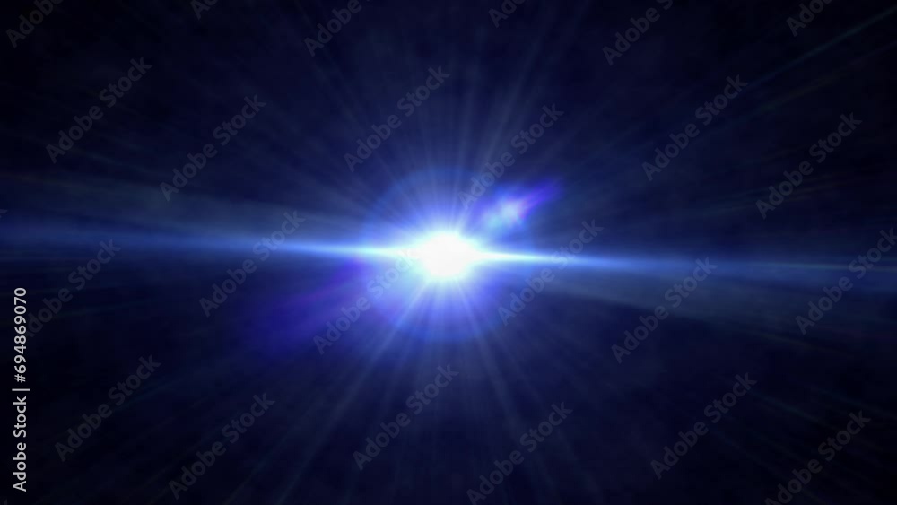 4K Moving Light Rays, Optical Lens Flare Animation. beam lens flare ...
