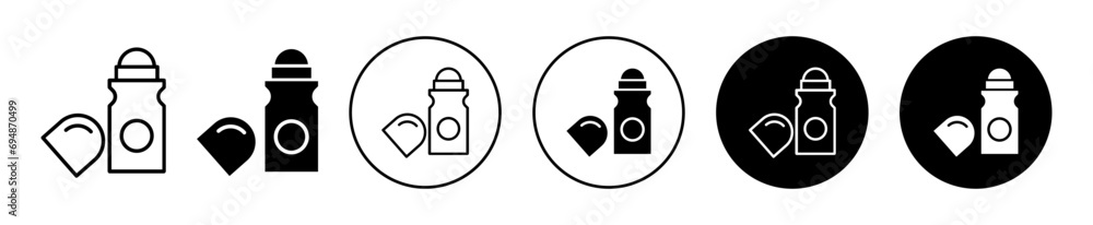 deodorant icon. aluminium free organic natural armpit deo plastic ...