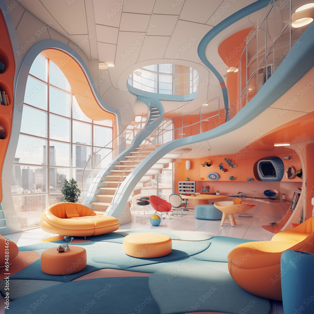 A roomy apartment blending Eastern aesthetics and modern loft design ...