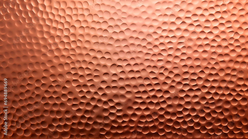 Hammered copper plate texture with a lustrous, dimpled surface. Stock ...