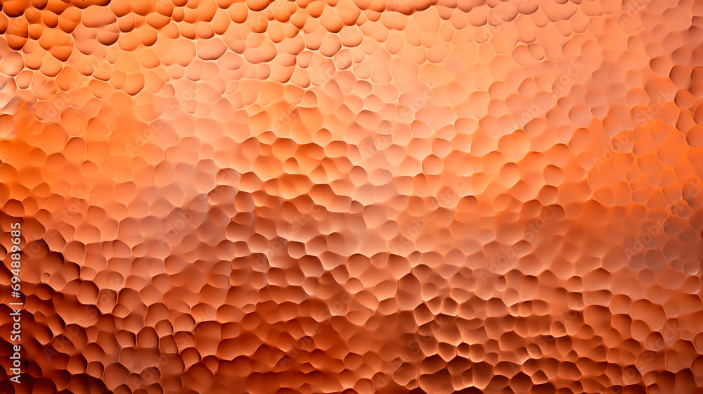 Hammered copper plate texture with a lustrous, dimpled surface. Stock ...