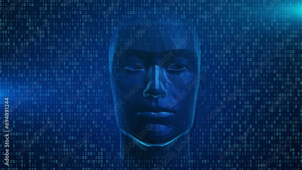 Digital Technology Human Mind Artificial Intelligence Person Face ...