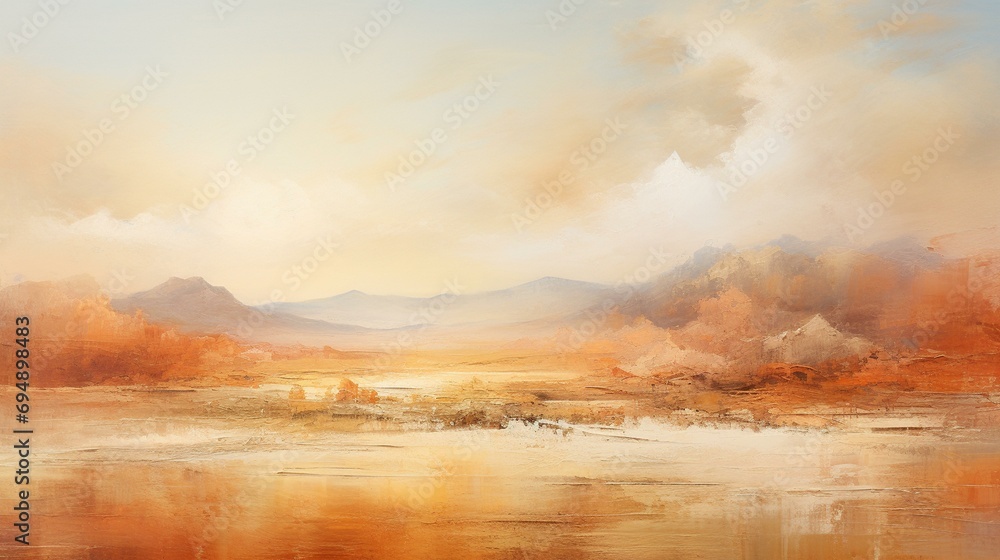 Mindscape Mirage, an abstract desert landscape where psychic waves ...