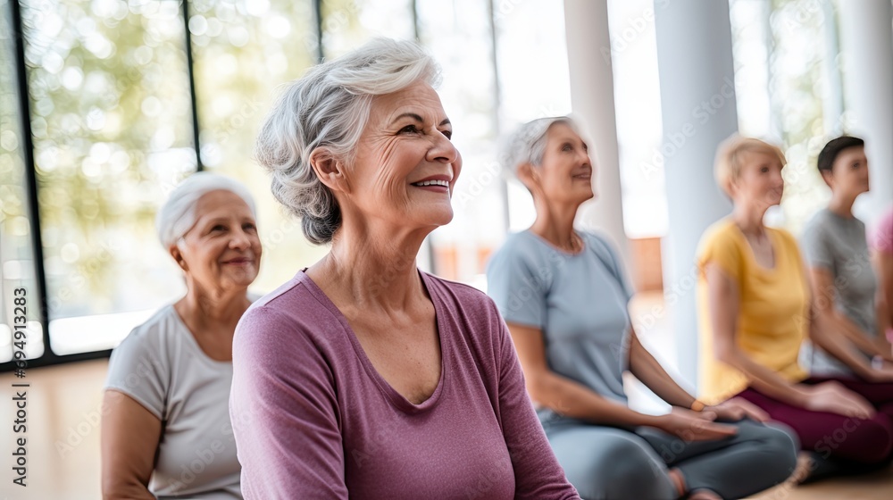 A group in the Bridge Pose (Setu Bandhasana), showcasing the ...